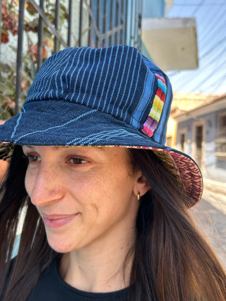 Upcycled Bucket Hat | TRAMA TEXTILES – Trama Textiles | Women's Weaving ...
